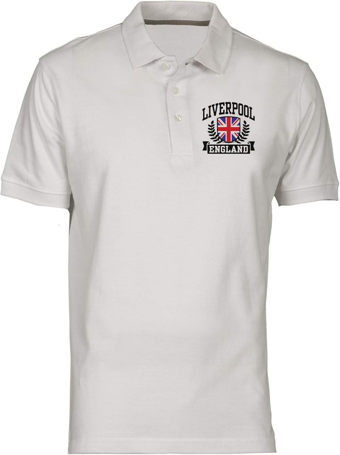 Polo por Hombre Blanco DEC0404 Liverpool England: Amazon.es: Ropa y ...