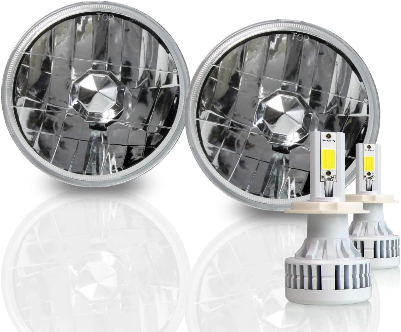 Amazon.com: 5.75 Inch Round Sealed Beam Headlight Conversion - fits ...