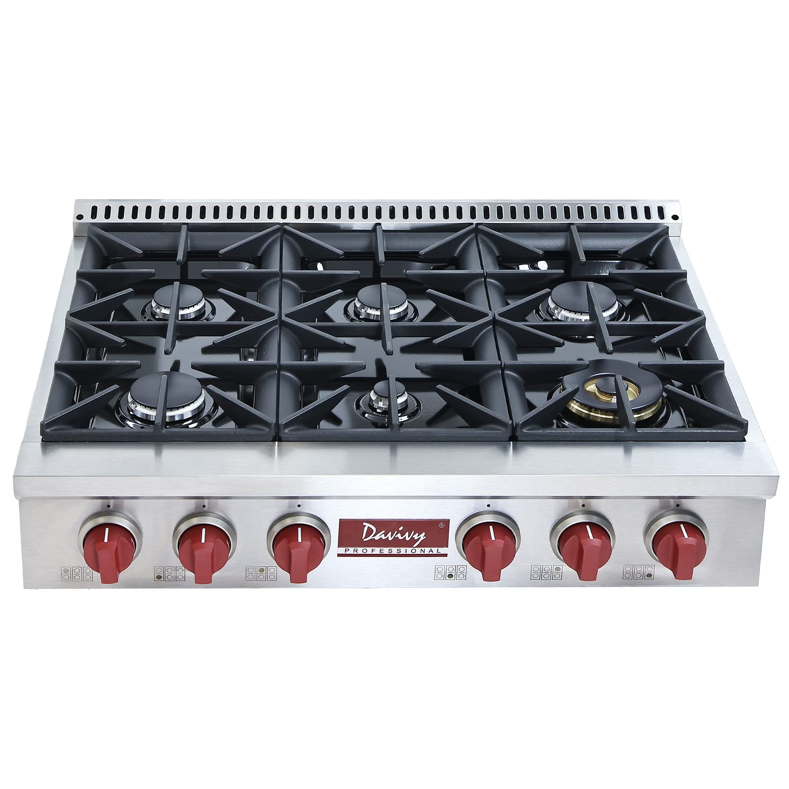 Mua Davivy 36 Inch Gas Rangetop,Gas Cooktop with 6 Sealed Burners,NG ...