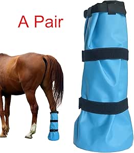 Amazon.com : yeezo A Pair Hoof Soaker Boot Equine Soaking Boot Horse Soak Bag Draft Soaker Sack ...