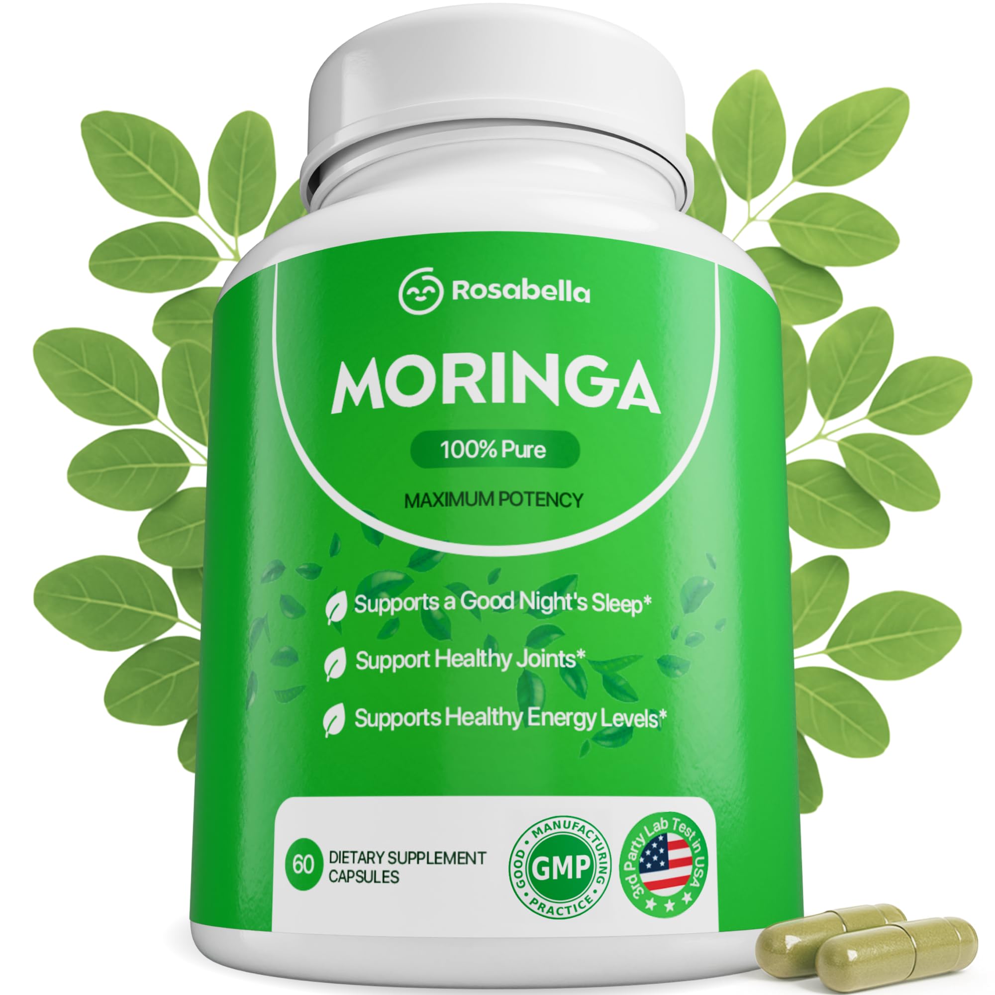 Mua Rosabella Moringa Capsules - Pure Moringa Powder, Energy, Skin ...