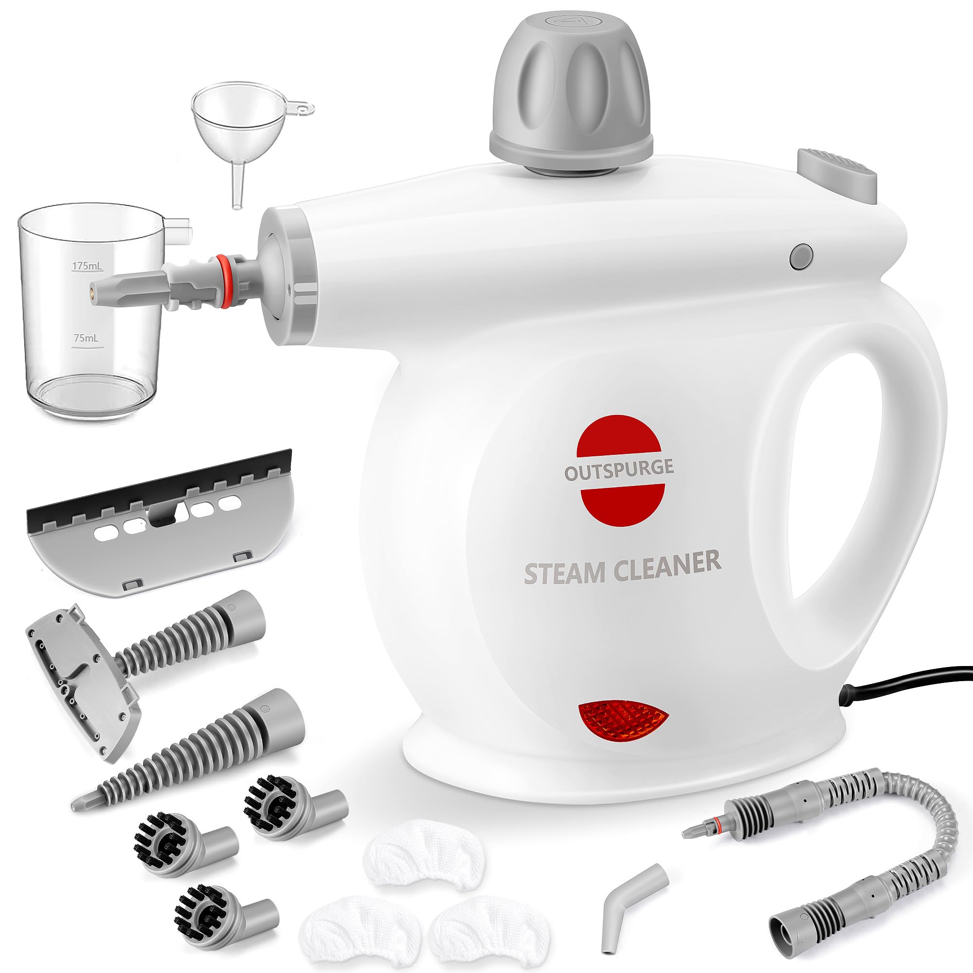 Outspurge Handheld Steam Cleaner, Pressurized Multi-Surface Steam Shot ...