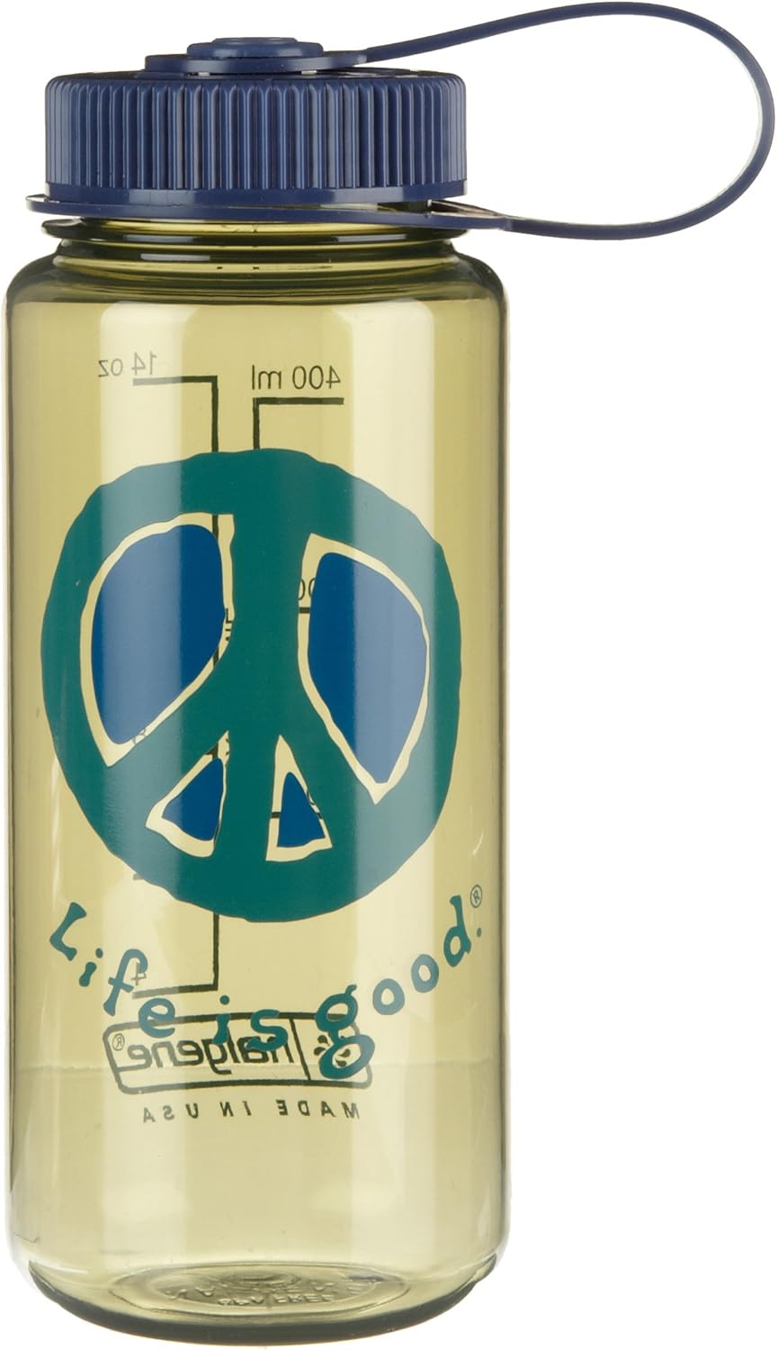 Amazon.com : Life is Good Unisex Adult Mini Water Bottle, Apple Green ...