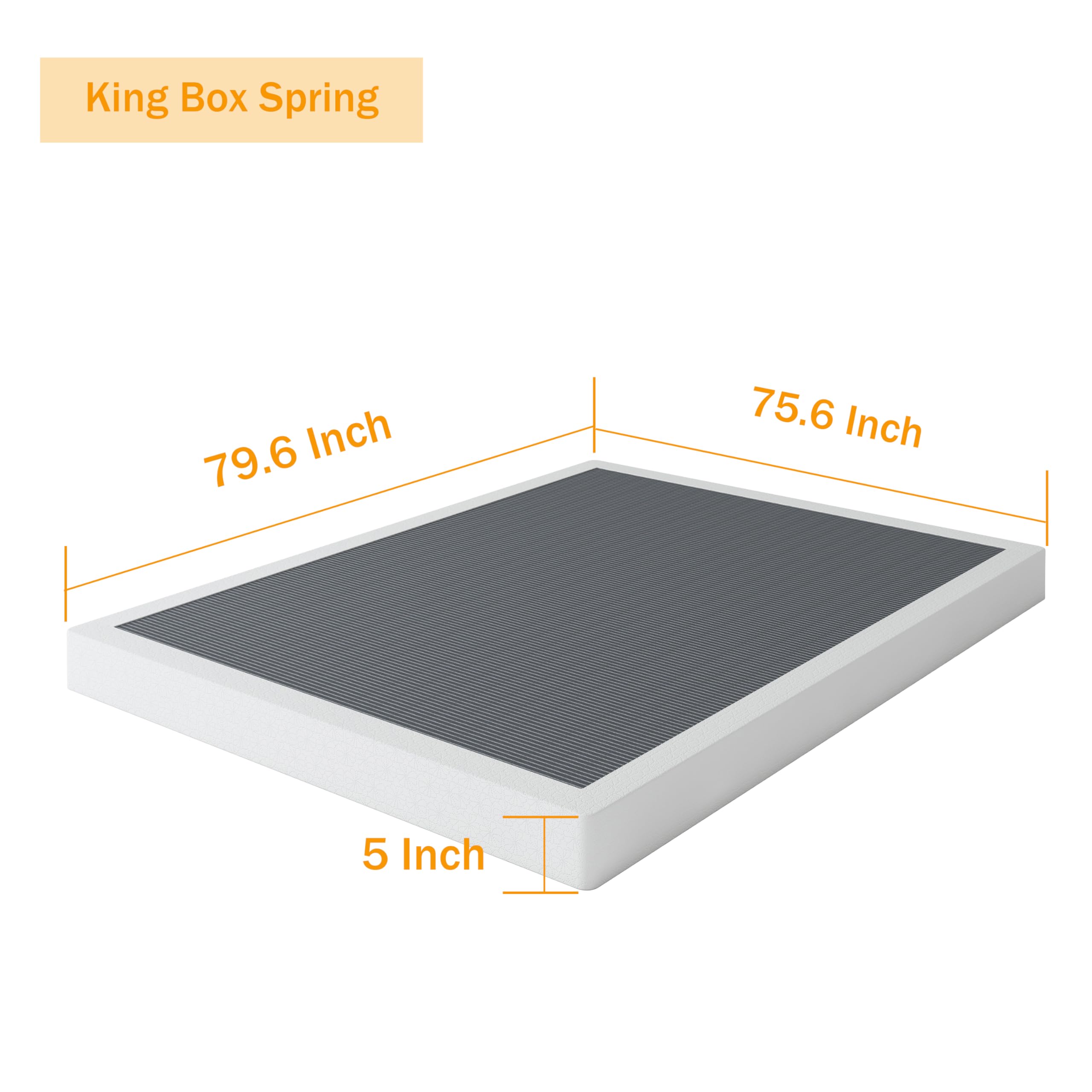 Mua SHLAND King Box Spring, 5 Inch Box Springs King Size Basics Bed ...