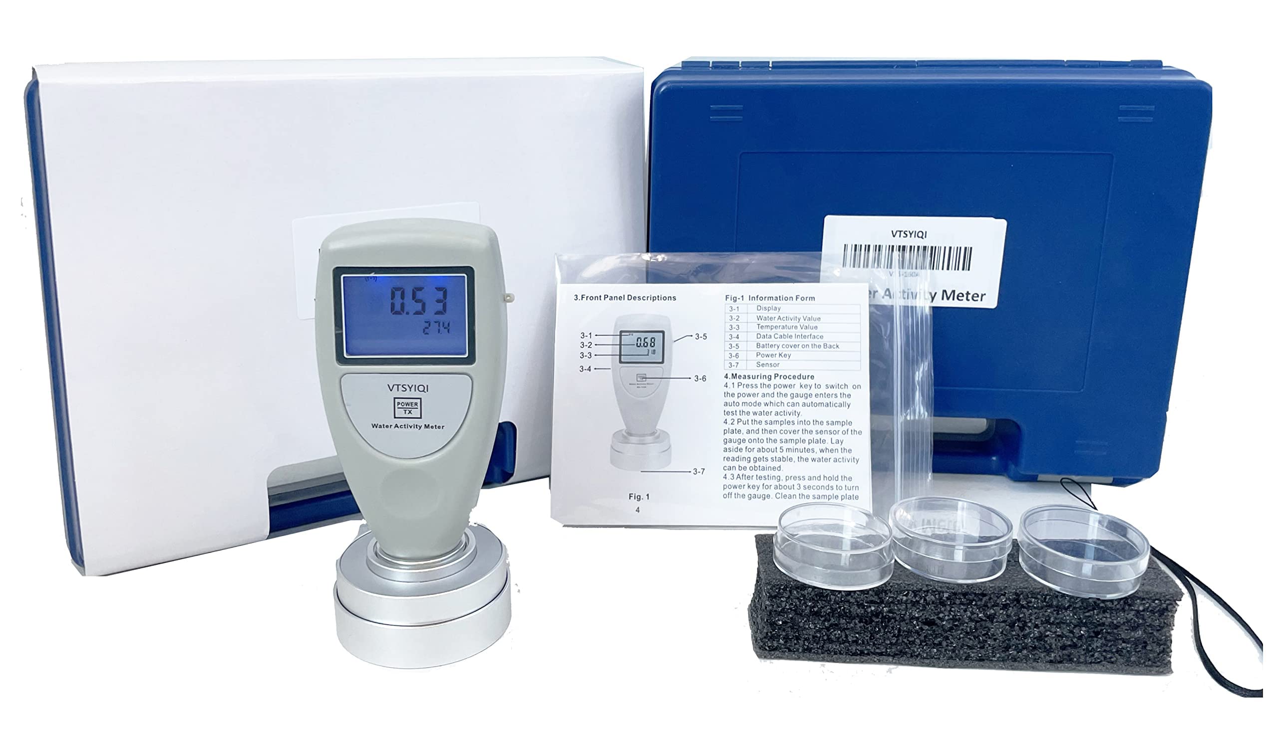 New Portable Water Activity Meter Food AW Tester Monitor Water Analyzer ...