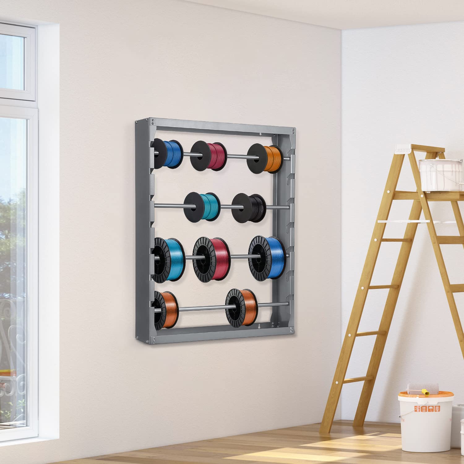 Mua Wire Spool Rack Heavy Duty Cold-Rolled Steel Wire Dispenser Conduit ...