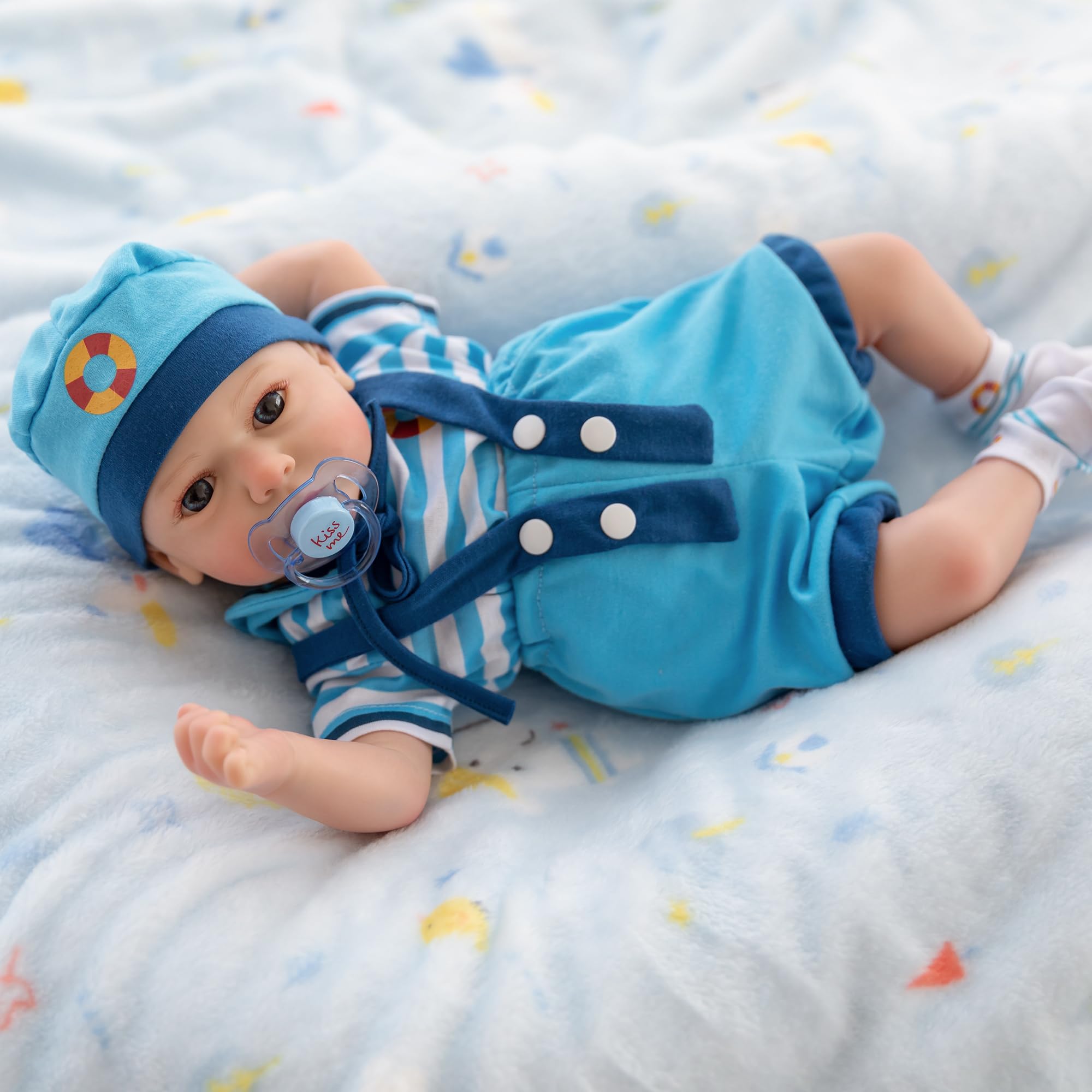 FANCCI Realistic Reborn Baby Dolls Boy,18 Inch Lifelike Newborn Baby ...