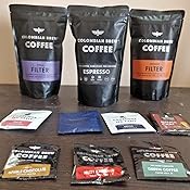Colombian Brew Coffee Espresso 100g, Vanilla Filter 100g, Cinnamon ...