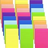 Amazon.com : 24 Pack Lined Sticky Notes 4X6 in Self Sticky Note Pads ...