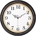 Amazon.com: Yoiolclc Large Wall Clock 16 Inch Silent Non-Ticking ...