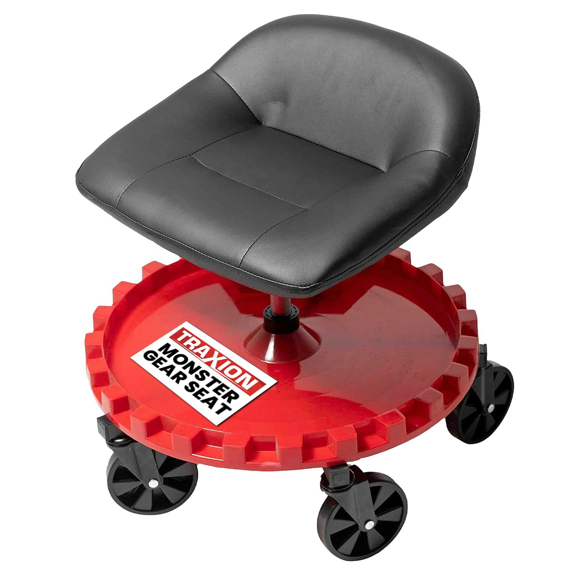 Traxion 2-230 Monster Rolling Padded Mechanic Stool Seat Garage Shop ...