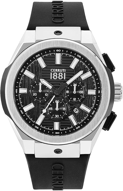 CERRUTI 1881 Men's Silicone Watch - 44 mm: Amazon.co.uk: Watches