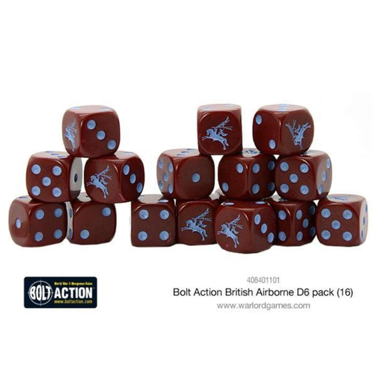 Warlord Games, British Airborne D6 Bolt Action (16) Dice: Amazon.co.uk ...