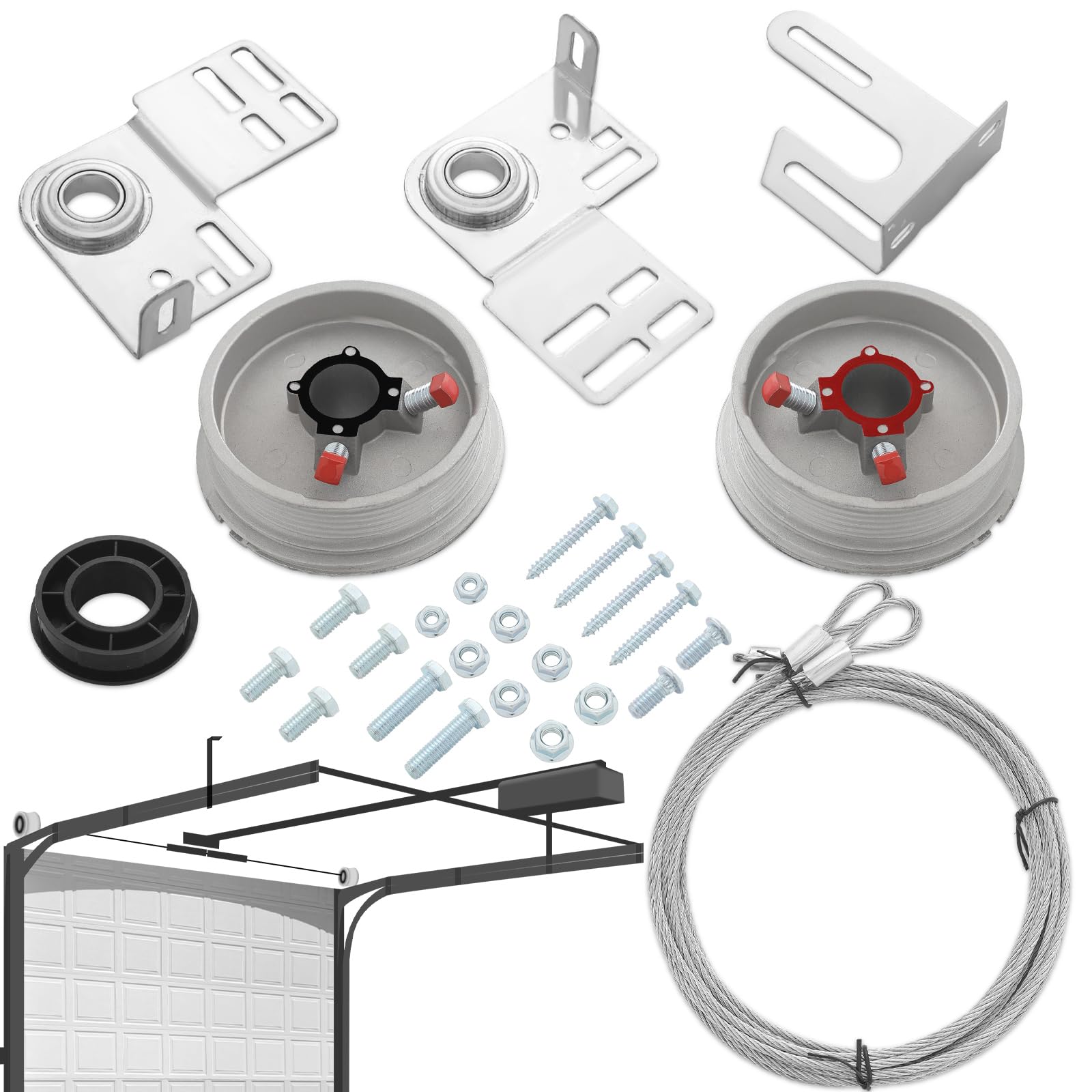 MorningRo Garage Door Torsion Spring Kit for 7 Feet High Garage Doors ...