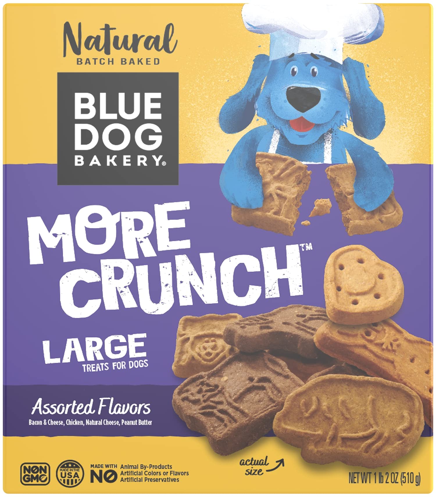 Mua Natural Dog Treats, More Crunch Large, Assorted Flavors, 18oz Box ...