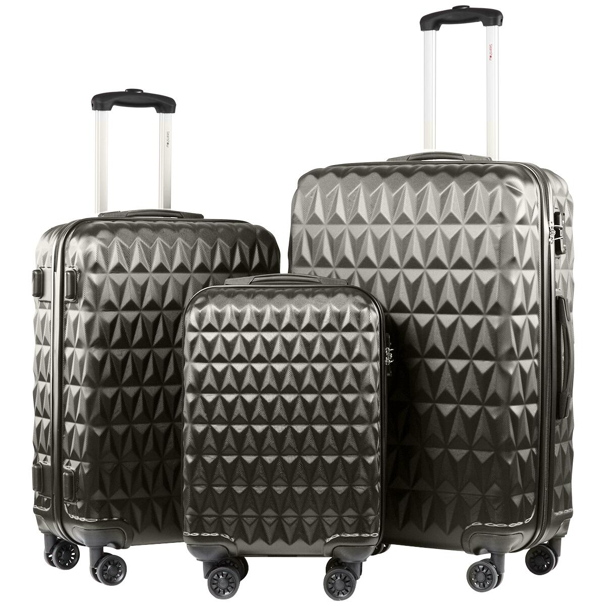 Watch Seanshow Luggage Set Travel Spinner 3PCS Set Suitcase Hardshell ...
