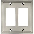 Cosmas 25084-SN Satin Nickel Triple GFI/Decora Rocker Wall Switch Plate ...