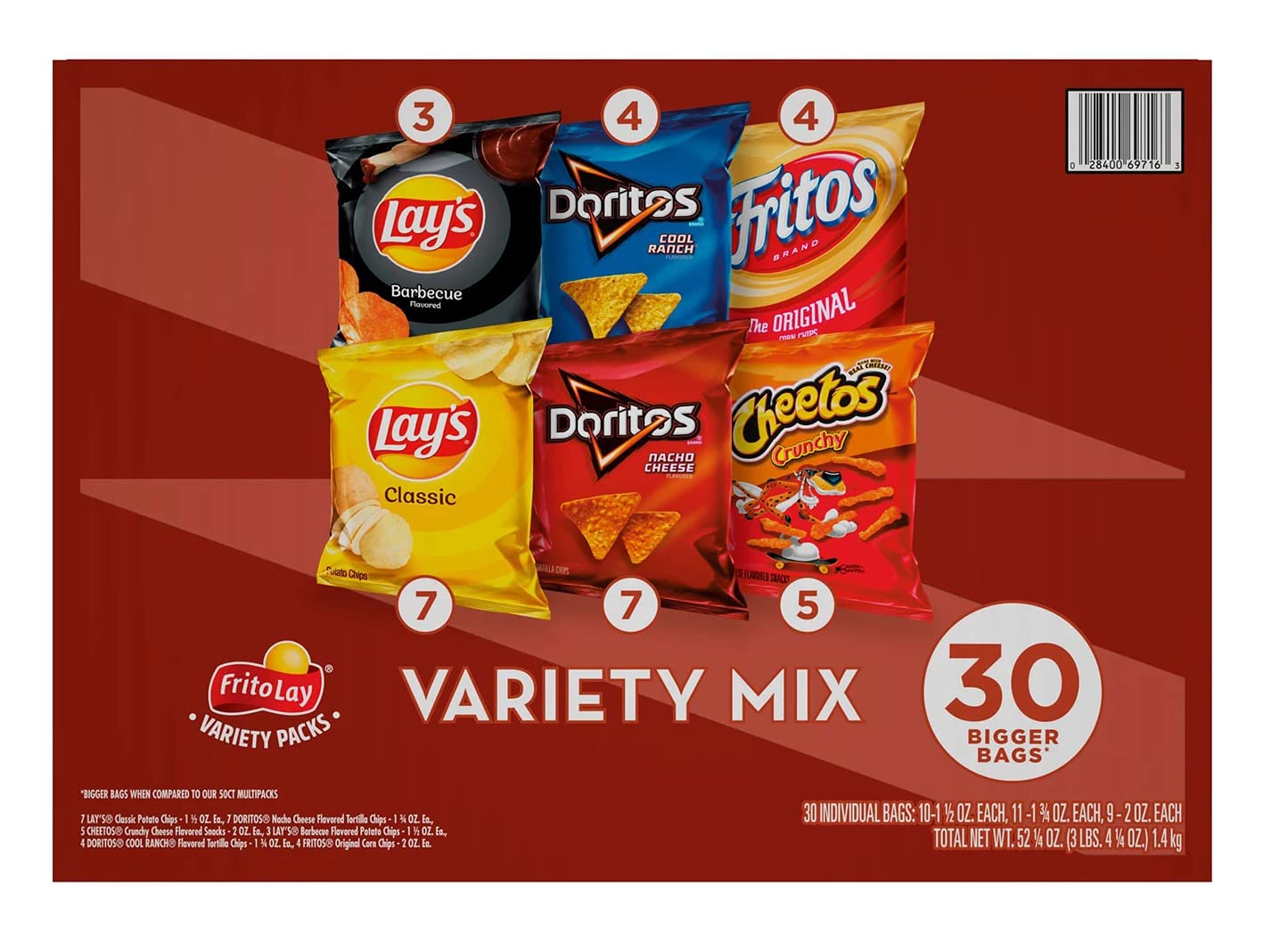 Frito-Lay Big Grab Variety Mix (30 pk.) for sale | Dallas, TX | Nellis ...