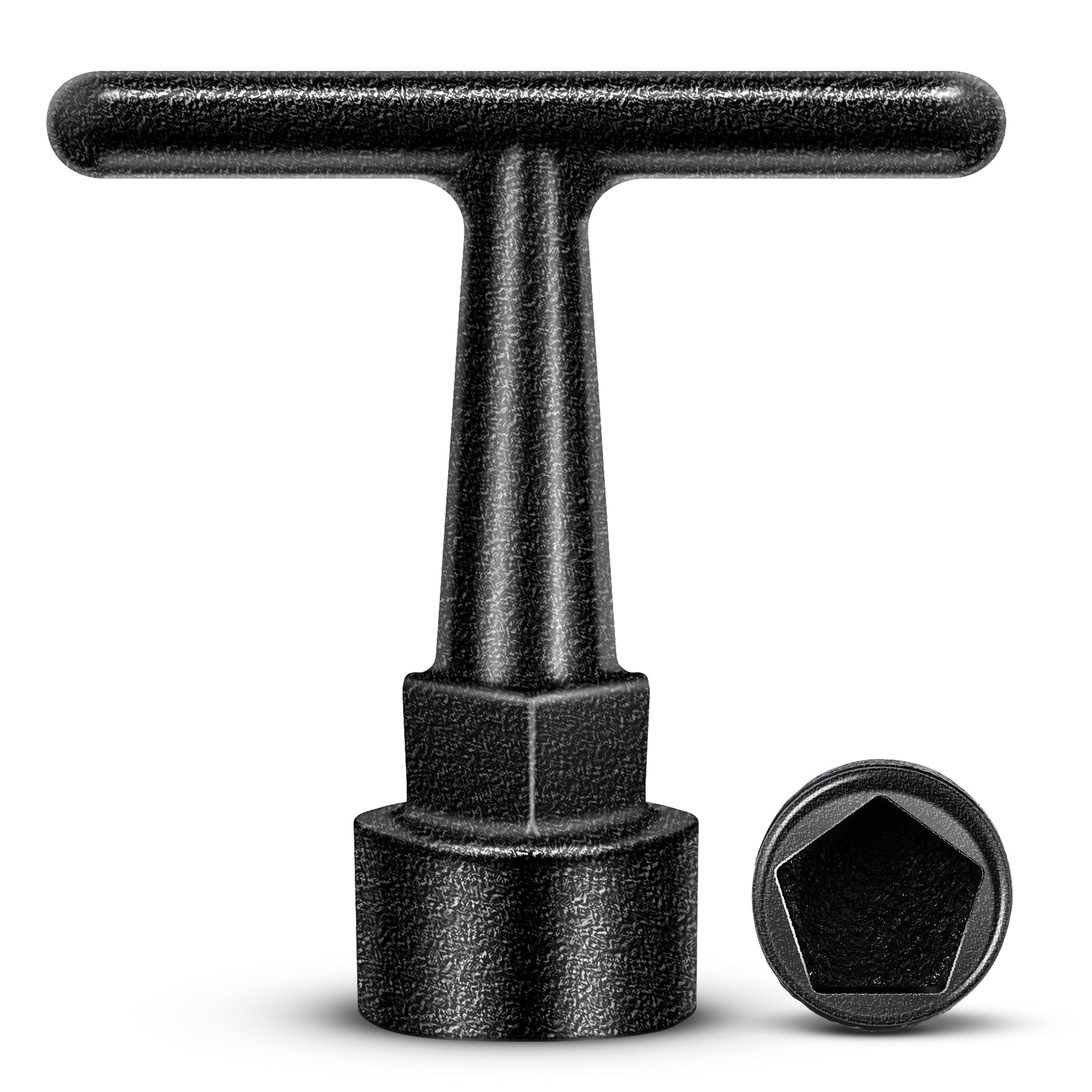 Enhon 1 Pack Curb Box Wrench for Pentagon Curb Boxes, Water Meter ...