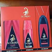 SCORPIO Coffret 3 produits Rouge - Eau de toilette flacon 75ml, Gel ...