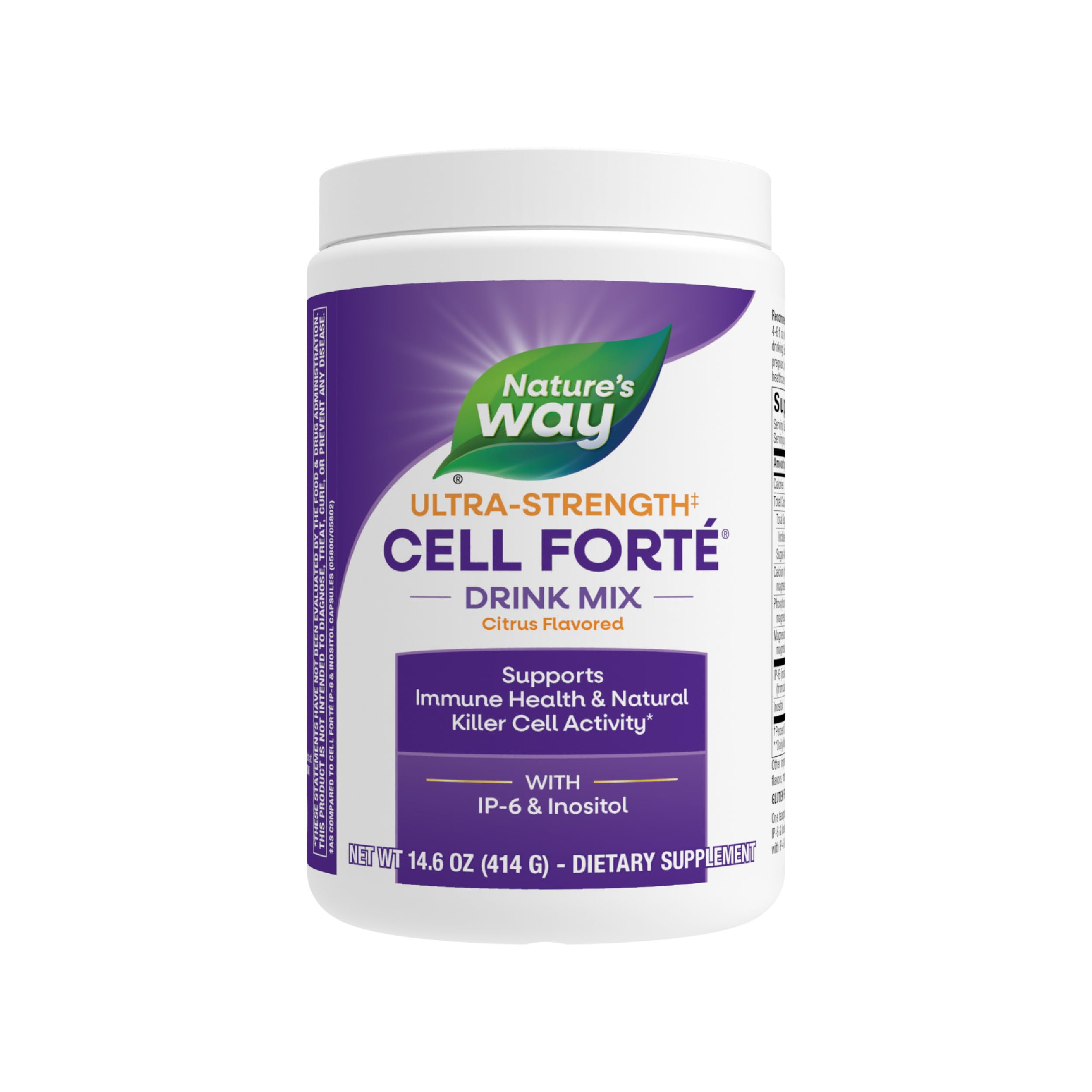 Nature's Way Ultra Strength(1) Cell Forté Drink Mix, IP-6 & Inositol ...