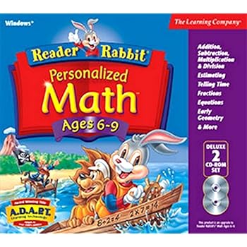 Amazon.com: Reader Rabbit Personalized Math Ages 6 - 9 Deluxe (2 CDs ...