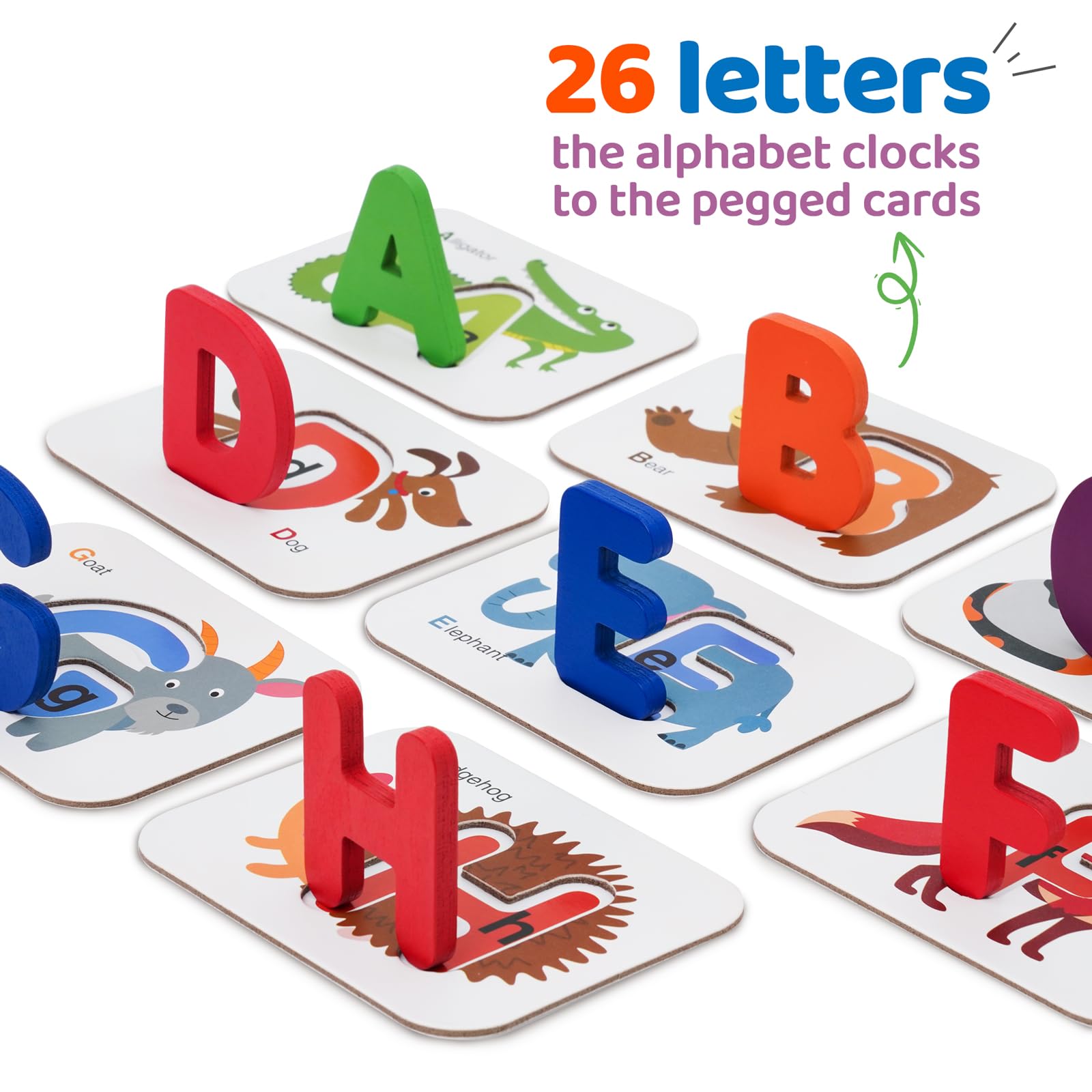 Mua LiKee Alphabet Flash Cards Wooden Letter Puzzle ABC Sight Words ...