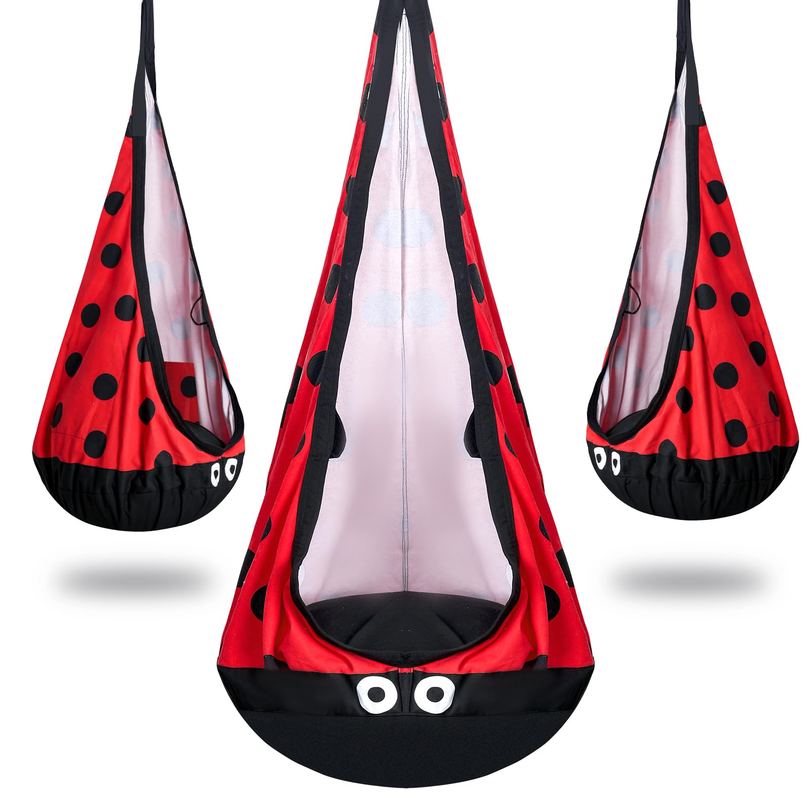 YAERSI Kids Pod Swing Seat,Hanging Chair with Inflatable Cushion ...