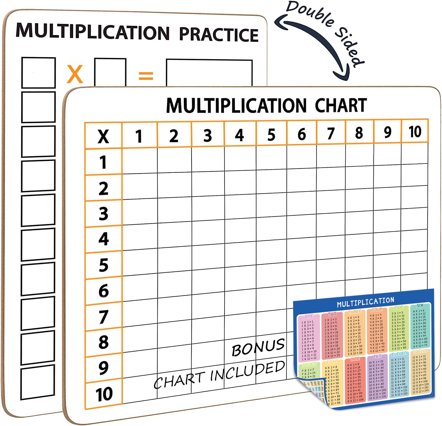 Mua SCRIBBLEDO Dry Erase Multiplication Chart Whiteboard 9" x 12 ...