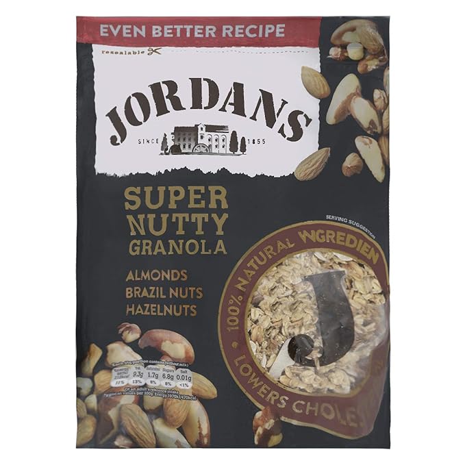 Jordans Super Nutty Granola, Almonds Brazil Nuts Hazlenuts - 550g ...