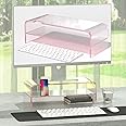 Amazon.com: UTHIN 2 Tier Pink Acrylic Monitor Stand, Premium Computer ...