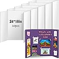 Amazon.com : 10 Pack Trifold Poster Board, IKAYAS 24" X 16" Double Sided White Poster Boards ...