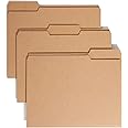 Smead File Folder, 1/3-Cut Tabs, Assorted Positions, Letter Size, Kraft ...