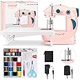 Amazon.com: Magicfly Mini Sewing Machine for Beginner, Dual Speed ...