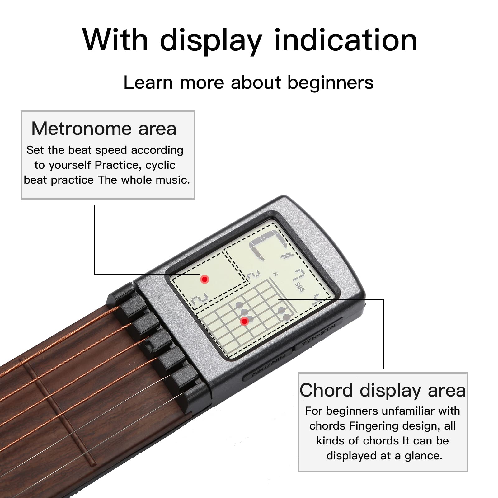 Mua Digital Guitar Chord Trainer, Portable 6-Fret Guitar Practice ...