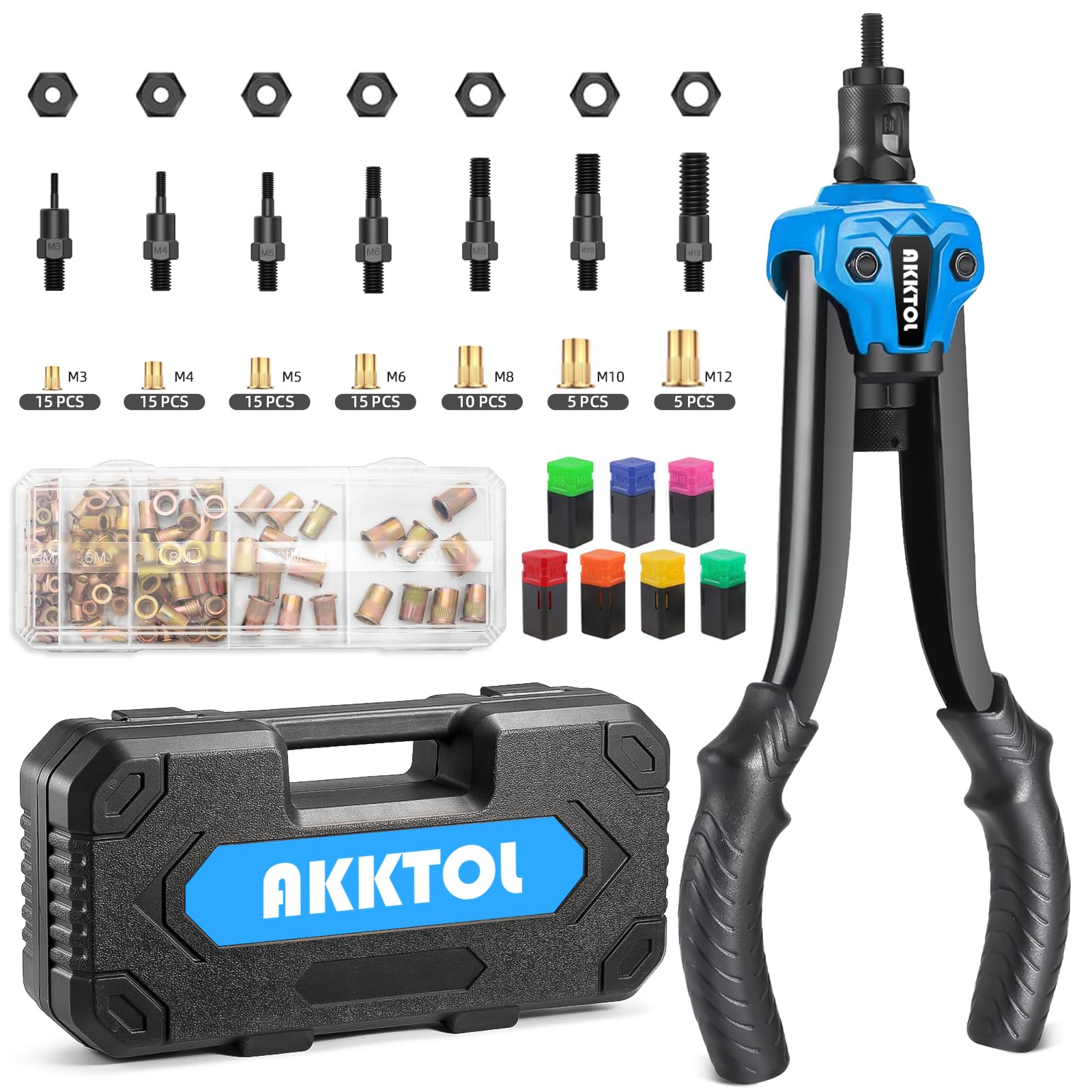 Mua AKKTOL Nietmutternzange Set – Blindnietmutternzange inkl. 80 ...