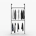 Amazon.com: pamo industrial pipe clothing rack - KIM I Double - clothes ...