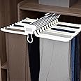 Amazon.com: Pull Out Pants Rack Pants Hanger Bar, 22 Arms Steel Clothes ...