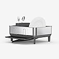 simplehuman Compact Kitchen Dish Drying Rack with Swivel Spout ...