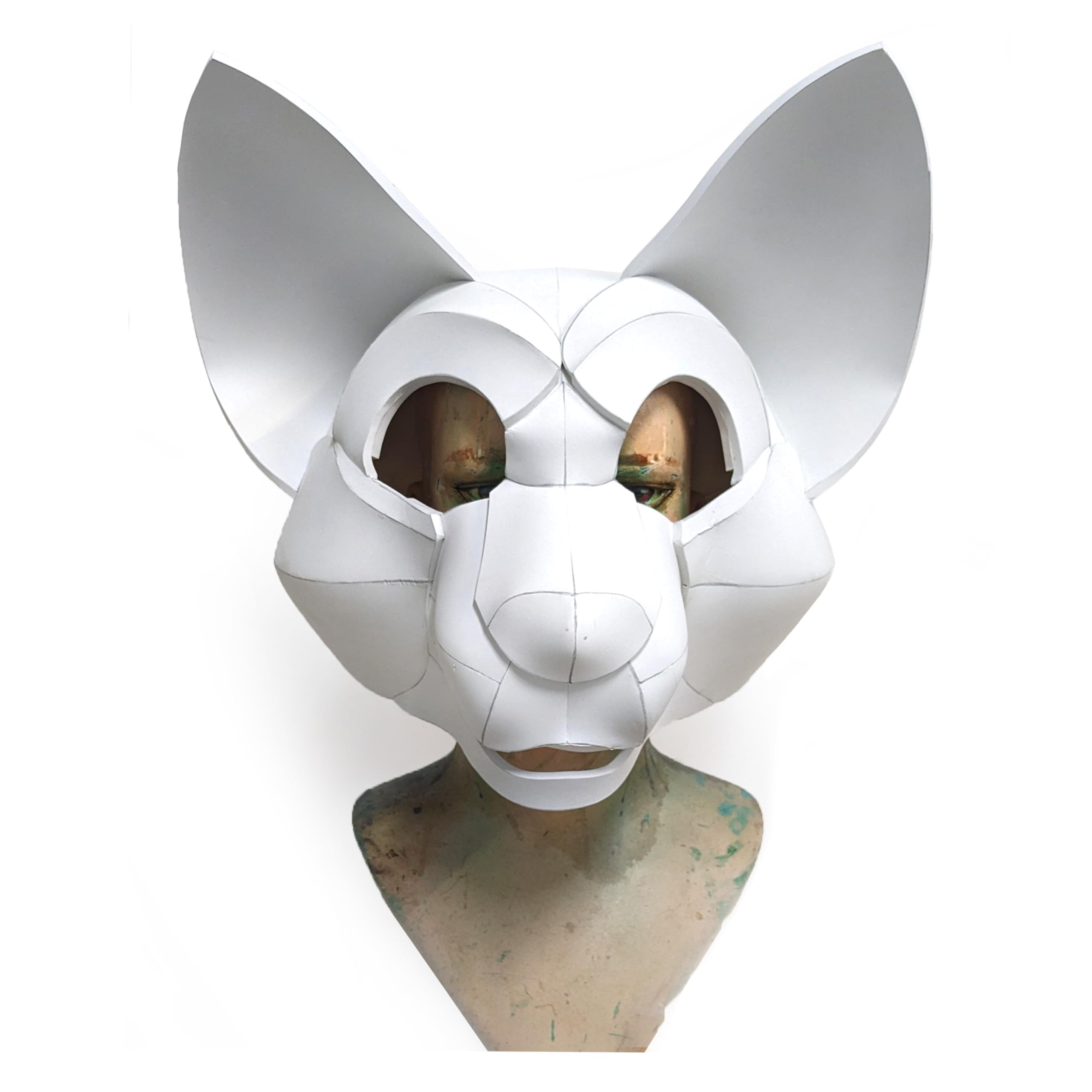 Mua FURRMO Cat Fursuit Head Base - Hand Made from Eva Foam, White Based ...