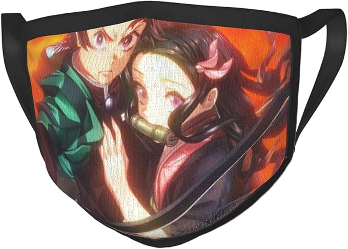 Viohik Demon Slayer: Kimetsu No Yaiba Face Mask Reusable Washable Mouth ...