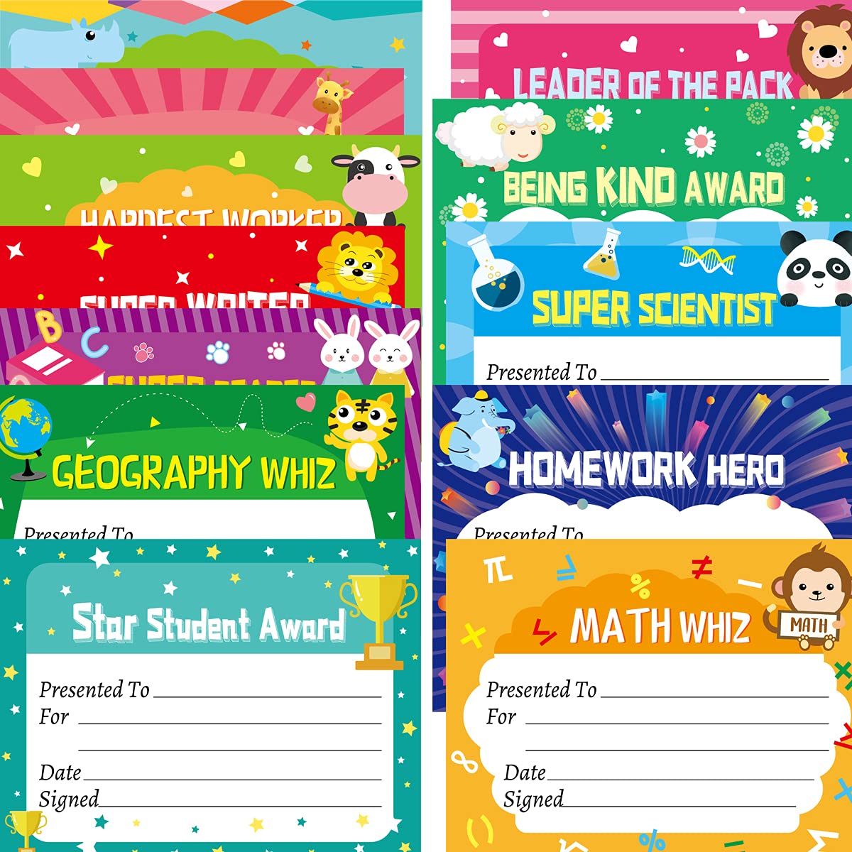 40PCS Student of Award Certificates End of School Year Recognition ...