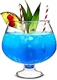 bar@drinkstuff Plastic Footed Cocktail Fish Bowl 80oz / 2.5 Litre ...