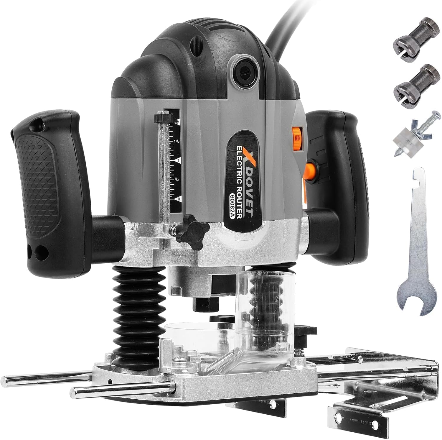 XDOVET 16000-30000 RPM Wood Router Tool, 1200W Compact Router Tools for ...