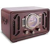 Amazon.com: Pyle Retro Wireless Bluetooth Radio Speaker - Classic ...