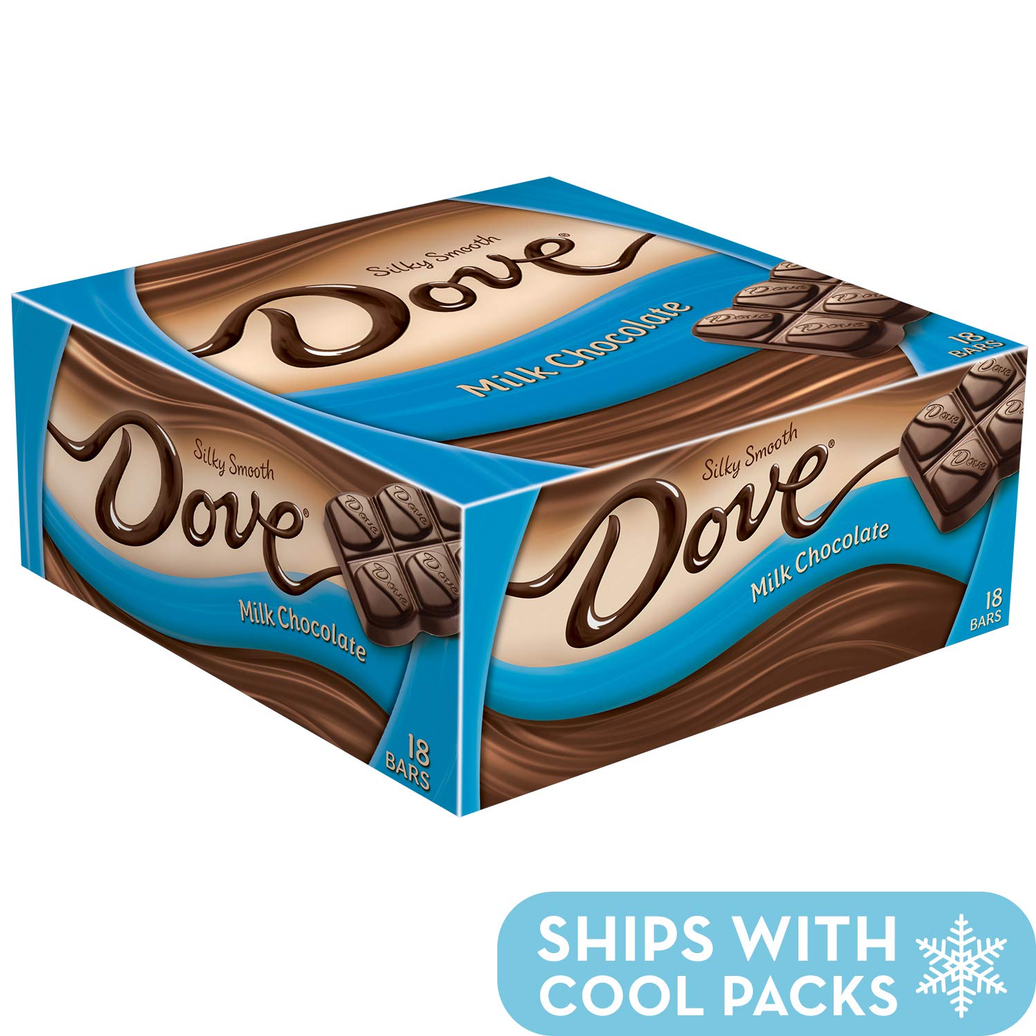 DOVE Milk Chocolate Sharing Size Candy Bar 3.30-Ounce Bar 12-Count Box ...