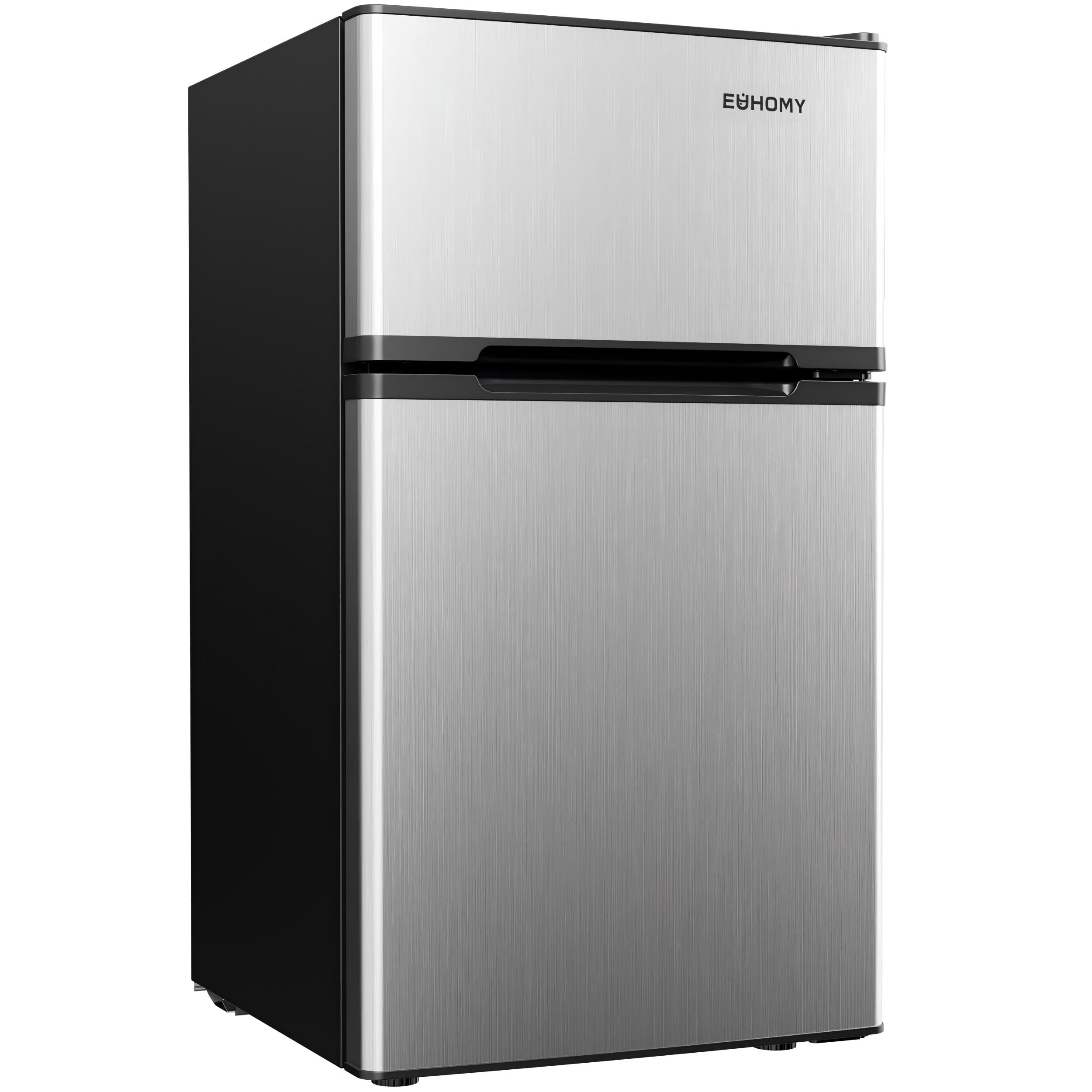 EUHOMY Mini Fridge with Freezer, 3.2 Cu.Ft Mini Refrigerator fridge, 2 ...