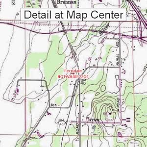 Amazon.com : USGS Topographic Quadrangle Map - Ferndale, Washington ...