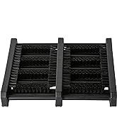 Amazon.com: Heavy Duty Wooden Shoe Brush Cleaner Outdoor Floor Mount or ...