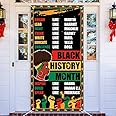 Amazon.com: Black History Month Decorations Door Cover, 6x2.9 FT Black ...